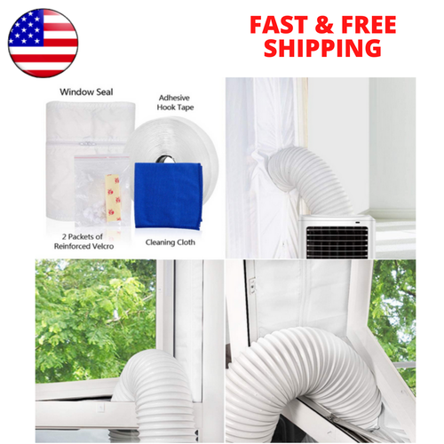 Portable Air Conditioner Window Seal Plates Kit, Plastic AC Vent Kit ...