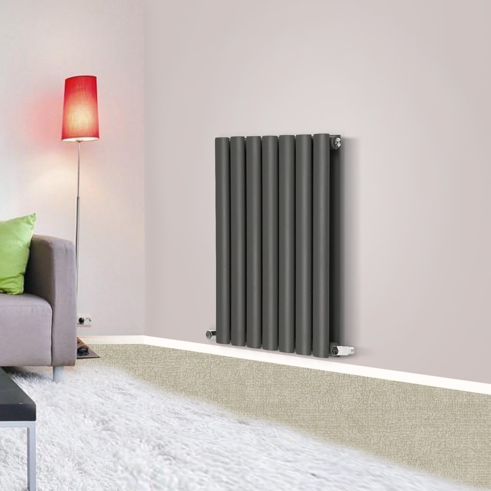 Horizontal Vertical Oval Column Designer Radiator Central Heating Rad ...