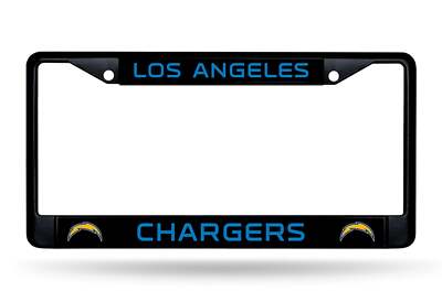 Los Angeles Chargers Black License Plate Frame | eBay