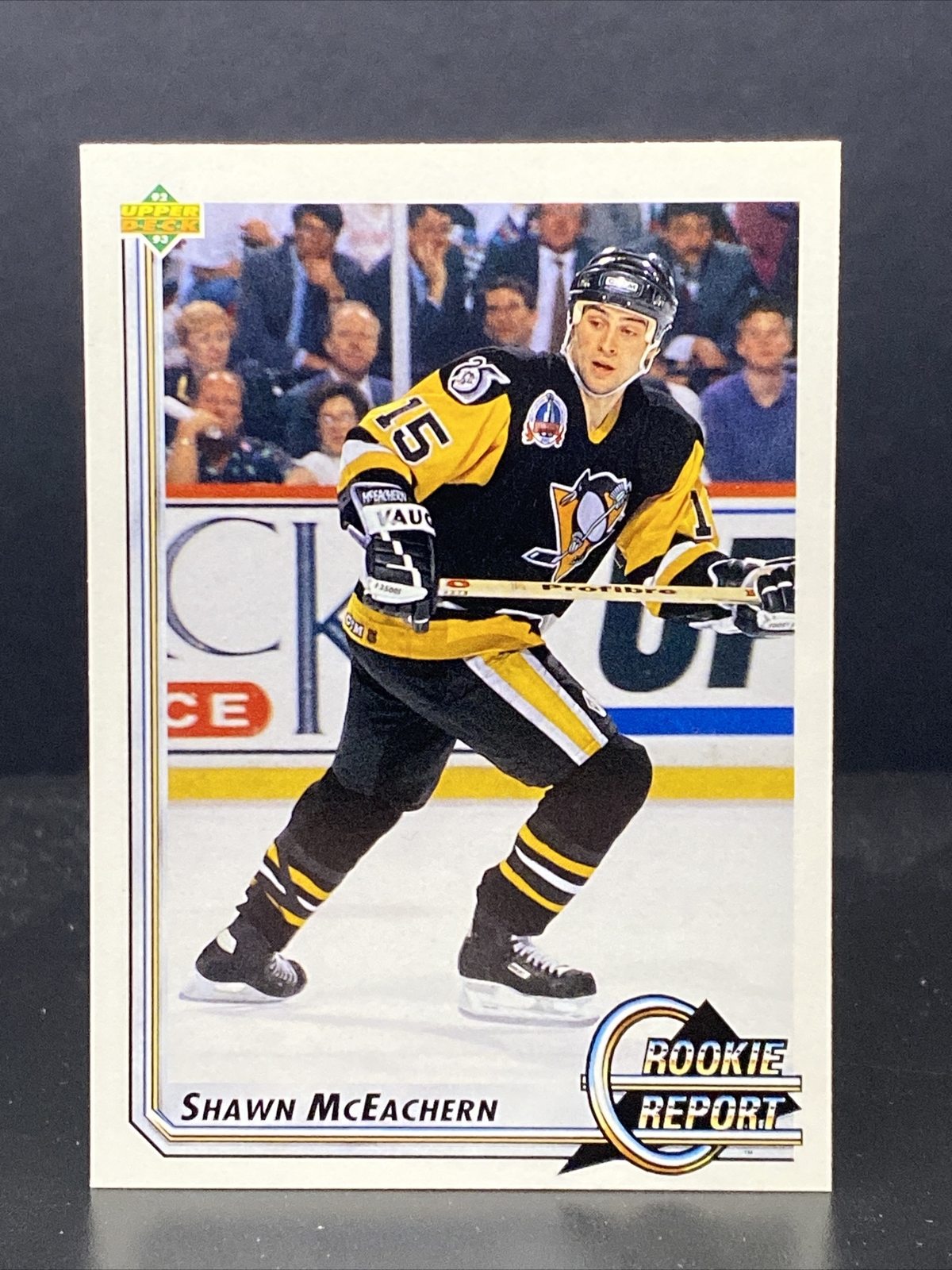 1992-93 Upper Deck ROOKIE REPORT Shawn McEachern Pittsburgh Penguins ...