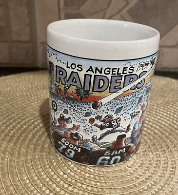 VTG NFL Los Angeles Raiders Coffee Cup Mug Football Oakland Las Vegas ...