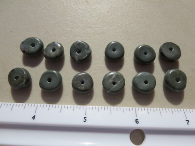 959 HAND ROLLED ELY GREENSTONE BEADS. ELY, MN. 2,700,000,000 YEAR OLD ...
