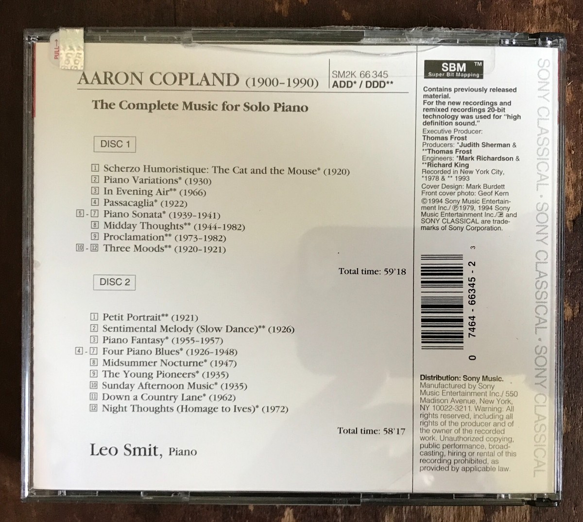 Copland Piano Variations
