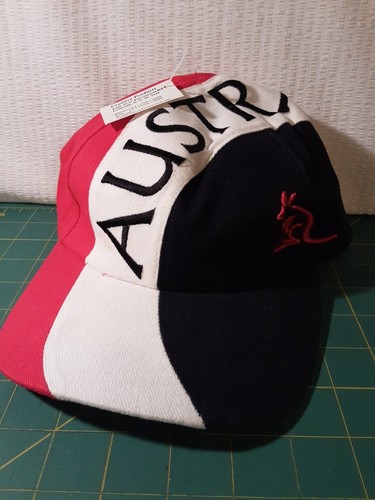 Australia Baseball Cap Hat New w Tags Red & Black | eBay