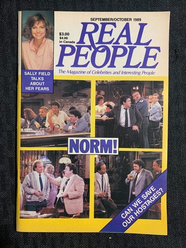 1989 Sept/Oct REAL PEOPLE Magazine FN+ 6.5 Norm from Cheers / Sally ...