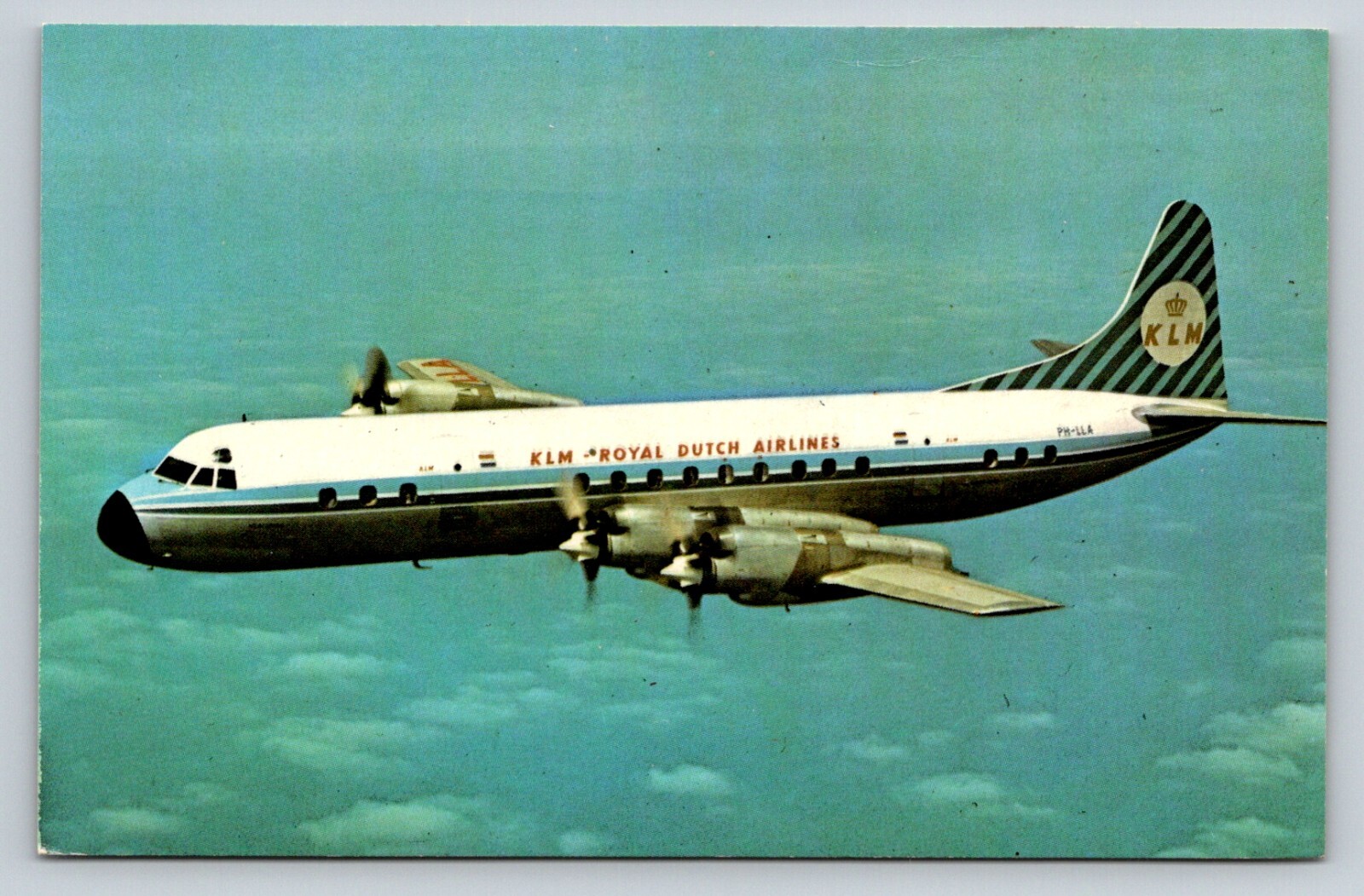 Electra KLM-Royal Dutch Airlines Lockheed Flight Postcard L-188-C | eBay