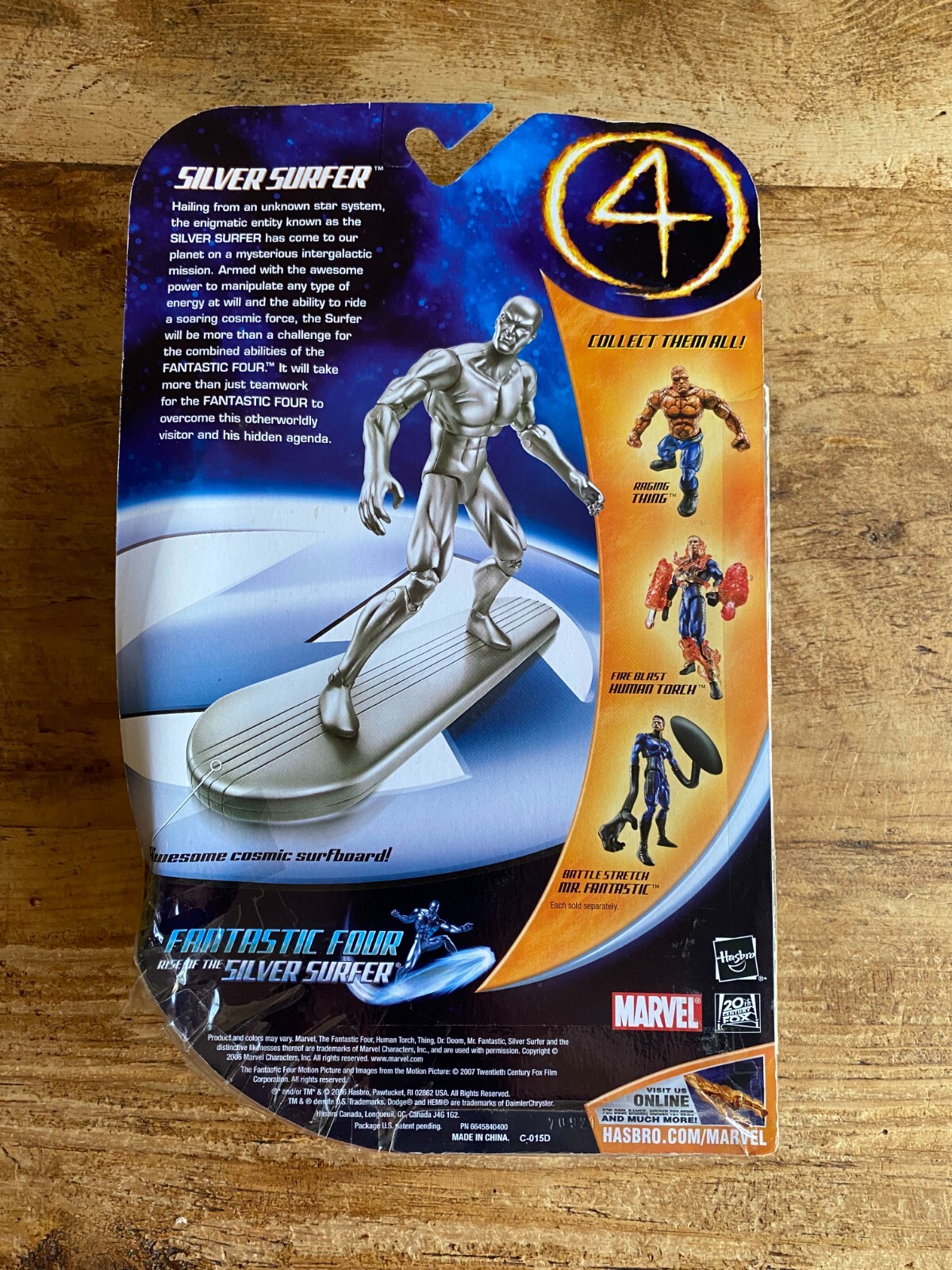 SILVER SURFER MARVEL FANTASTIC FOUR 4 RISE OF THE SILVER SURFER FIGURE ...