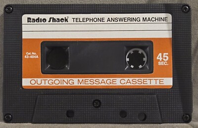 Telephone Answering Machine: Outgoing message cassette: 45 sec (Radio ...