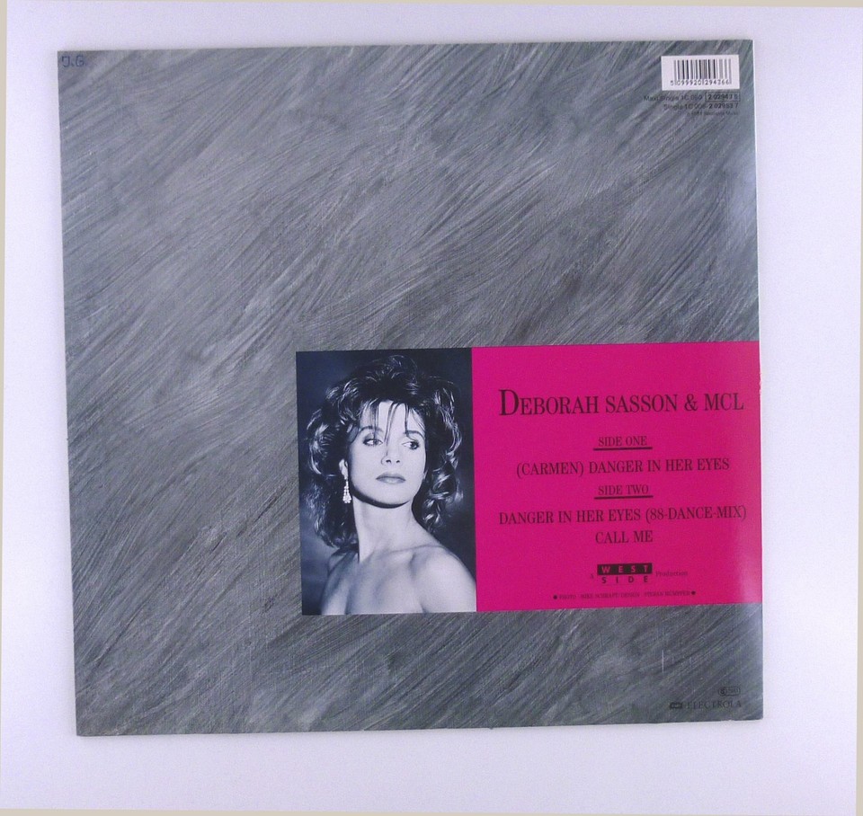 12" LP - Deborah Sasson & MCL - (Carmen) Danger in Her Eyes - P944 | eBay
