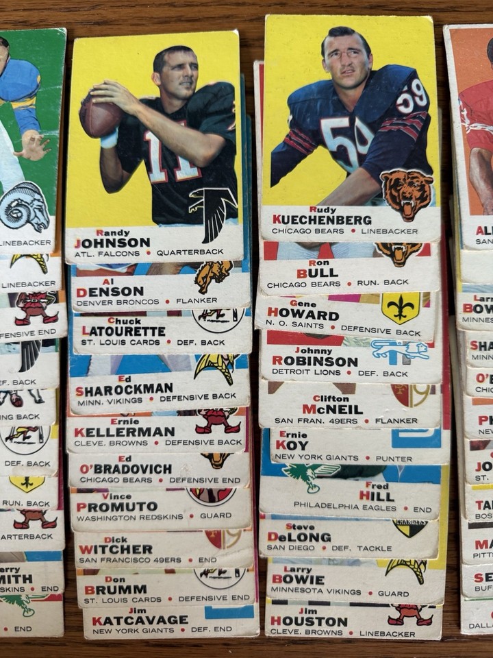 1969 Topps Football 50 Card Lot, Mostly Dif, Jack Pardee, Rudy ...