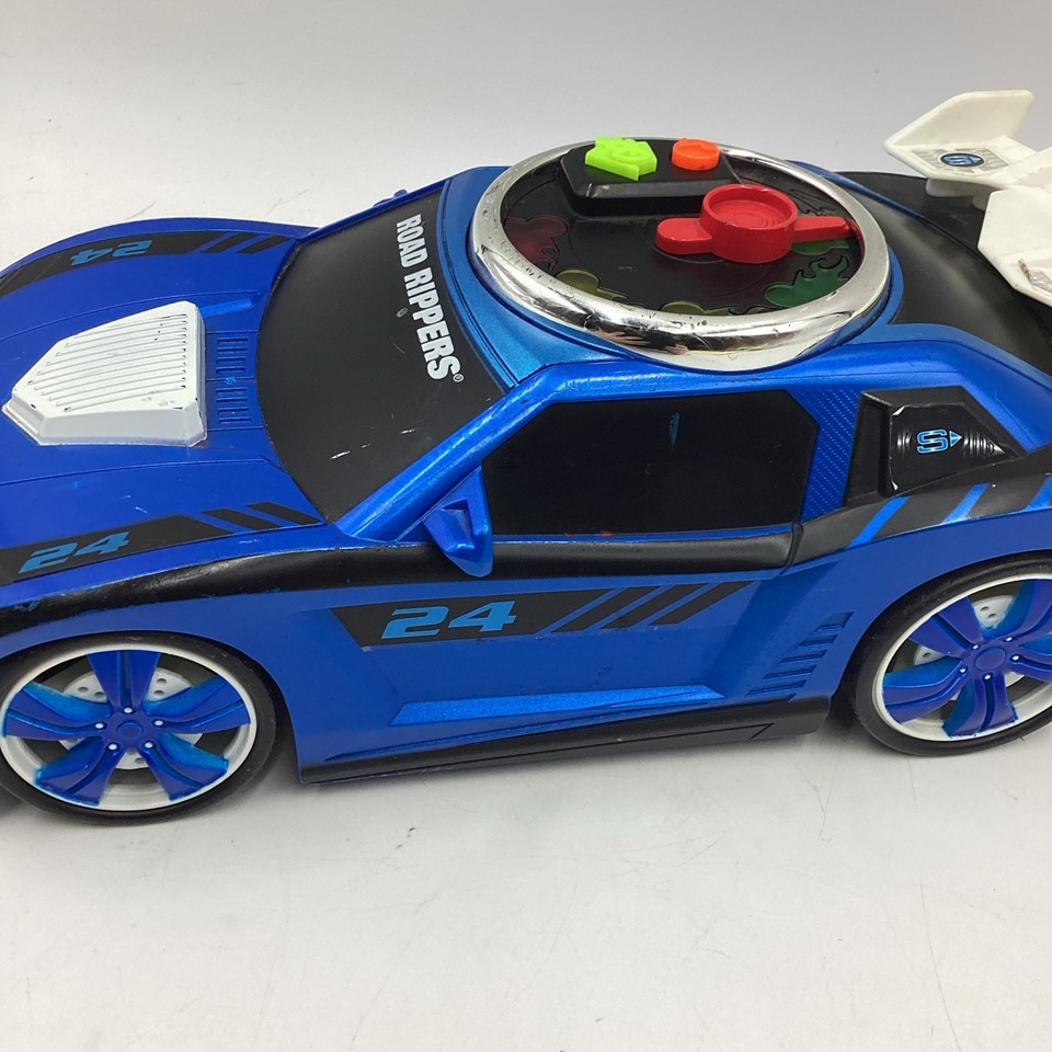 Vintage Road Rippers Turbo Revver Blue Battery Operated Toy With Lights ...