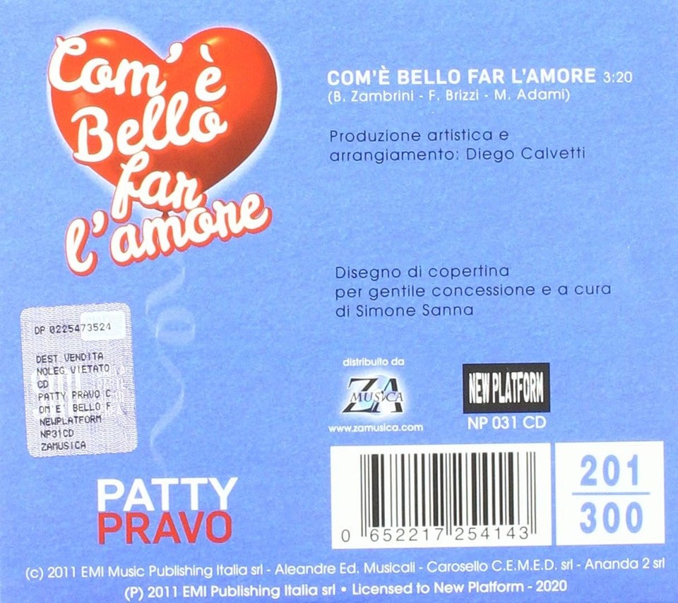 Patty Pravo Com E Bello Far L'Amore (CD) (US IMPORT) | eBay UK