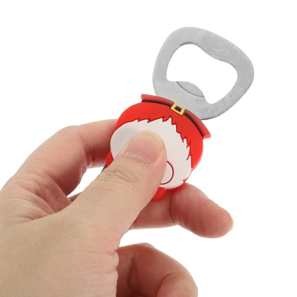 5PCS Christmas Santa Shape Bottle Opener Creative Portable Lifter Party ...