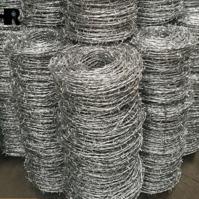 15M 30M 50M 200M Roll of Galvanised Barbed Wire Livestock Security ...