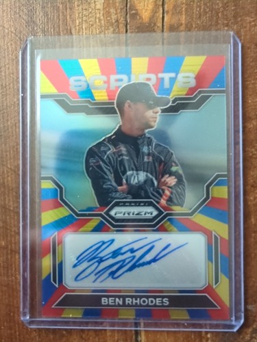 Ben Rhodes Panini Prizm Racing Scripts 17/24 Signed Card | eBay