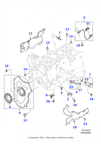Jaguar XF F-TYPE XE RANGE Camshaft Oil Seal Front JDE38485 GENUINE | eBay