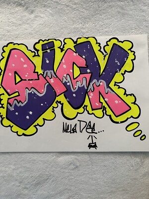 Graffiti Art Sketch “Sick” Original | eBay