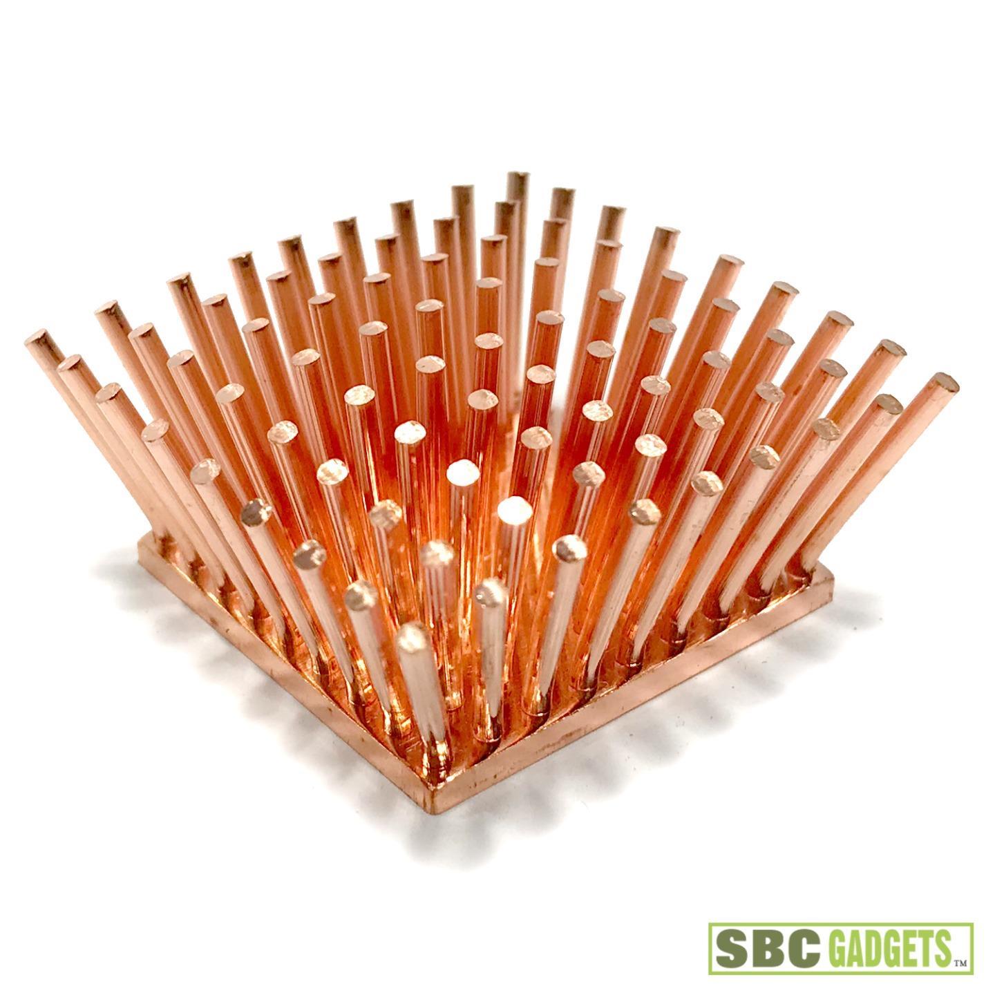 [Set of 19] Heatsink 1.23”x1.23”x0.70” Splayed Copper Pin Fin | eBay