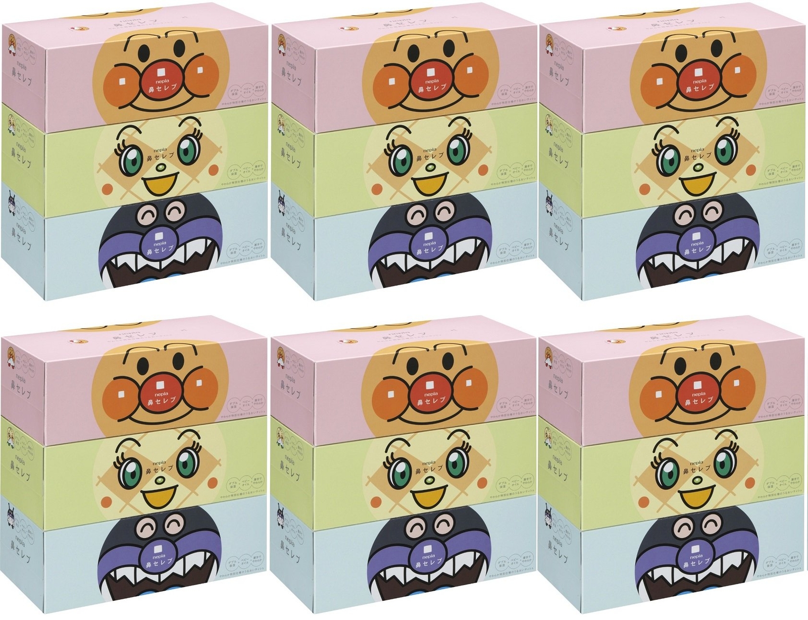 Napier Anpanman Nose Celebrity Tissue 360 ??sheets (180 pairs) x 3 pack ...