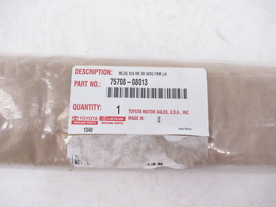 Genuine OEM Toyota 75708-08013 Driver's Sliding Door Window Garnish 04 ...