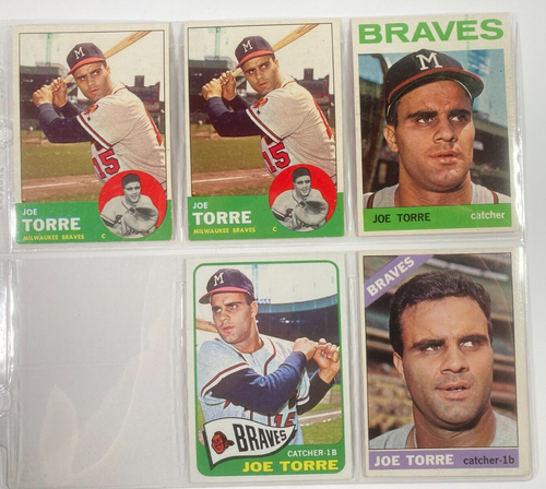 Topps Joe Torre Baseball Card Collection - 1963 1964 1965 1966 | eBay