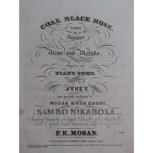 NIKABOKA Sambo Coal Black Rose Piano Flûte ca1835 | eBay