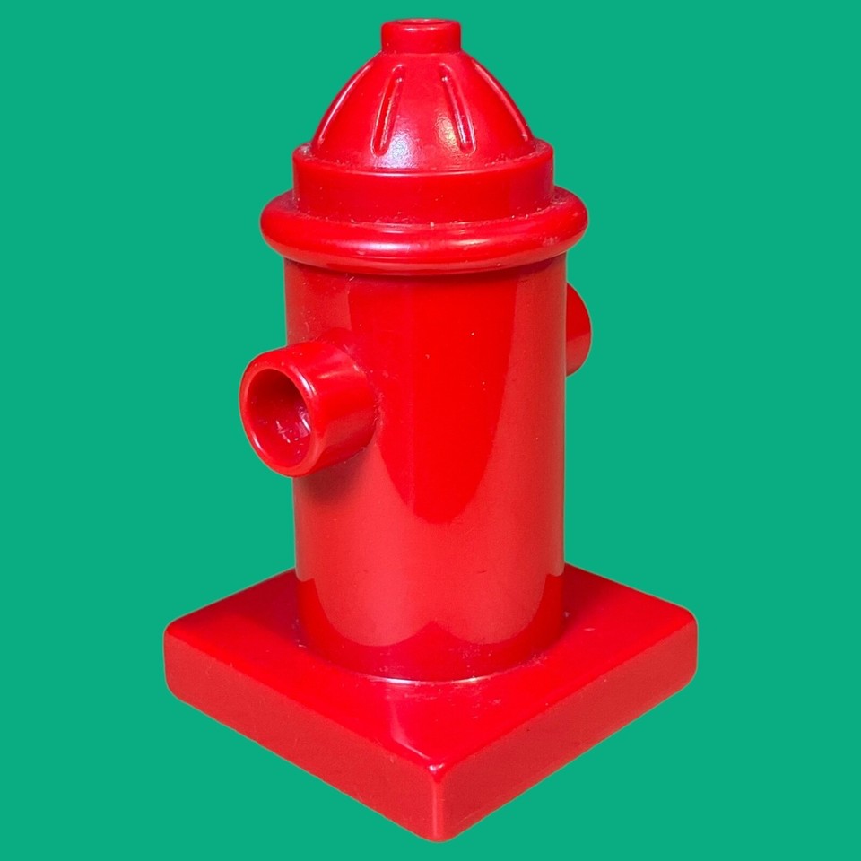 LEGO DUPLO Feuerwehr Hydrant rot 6414 Feuerwehrstation #D17 | eBay.de
