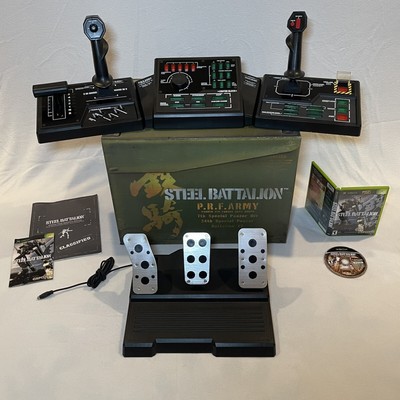 Steel Battalion Controller & Game (Xbox) USA *GREEN BUTTON* COMPLETE IN ...