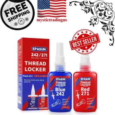 ThreadLocker 242 and 271, Thread Lock Medium and High Strength Lock ...