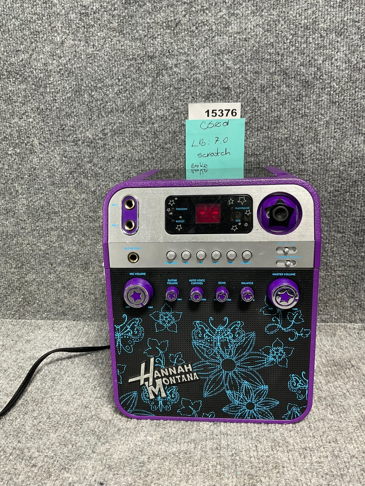 Hannah Montana Disney Video Karaoke Machine Includes Microphone HM950KC ...