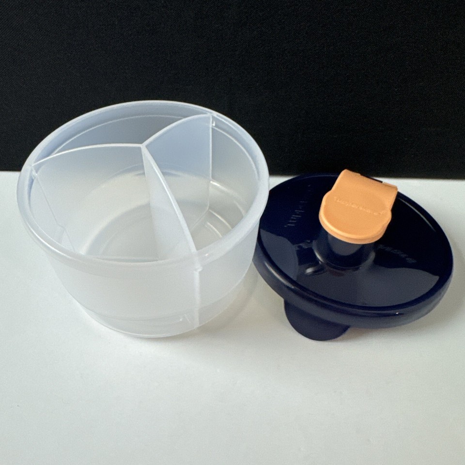 Tupperware powder Dispenser 3 Part Divided Container Baby Formula ...