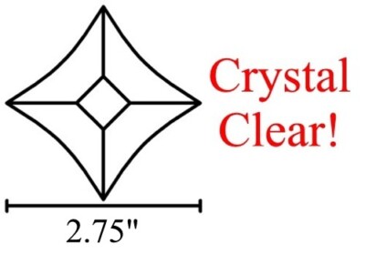 2.75" Star / 2" Concave Square Bevels for Stained Glass (5) | eBay