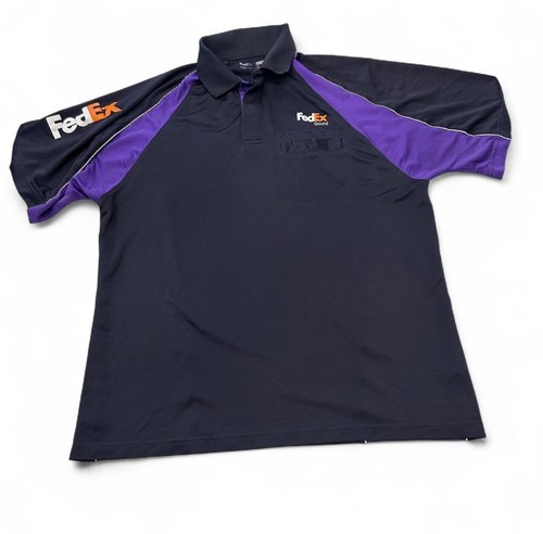 FedEx Ground Funny Parody Black Polo Shirt Size XL | eBay