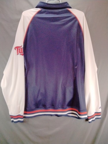 Majestic Jacket Minnesota Twins Homebase Collection Mens 2XL Blue Full ...