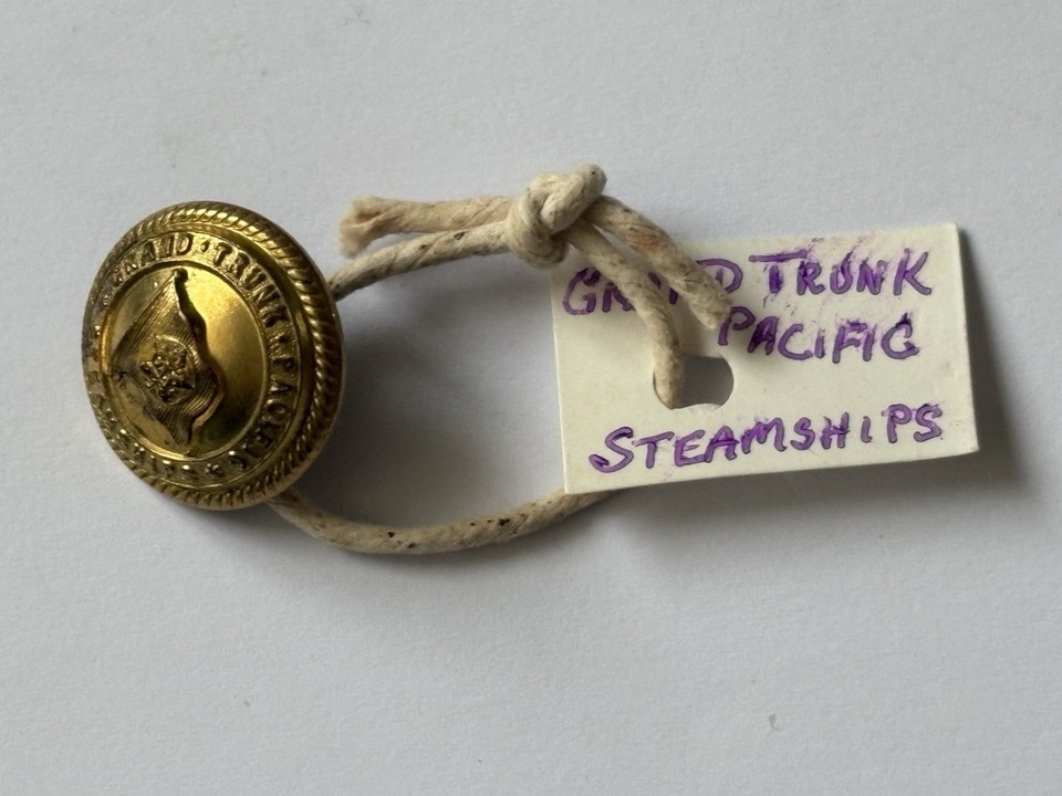 Grand Trunk Pacific Steamship Old Button 22mm. | eBay UK