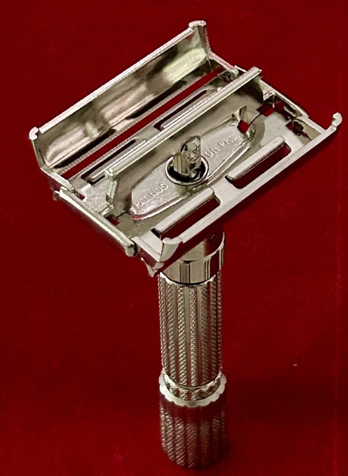 Vtg RARE HOLIDAY Pkg 1960 GILLETTE 195 Adjustable Fat Boy Razor ...