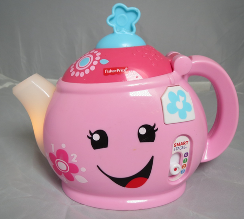 Fisher Price Talking Pink Teapot Laugh 'N Learn Manners Tea Party Pot ...