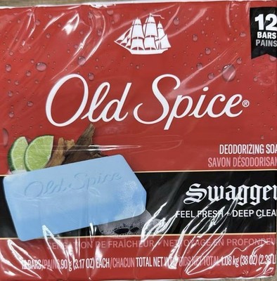 Old Spice Bar Soap for Men, Swagger, 3.17 oz, 12 Bars | eBay