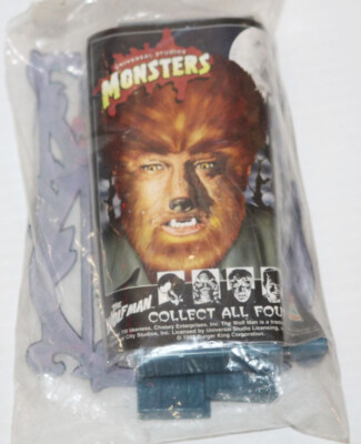 Vintage 1997 Burger King Universal Studios Monsters The Wolf Man ...