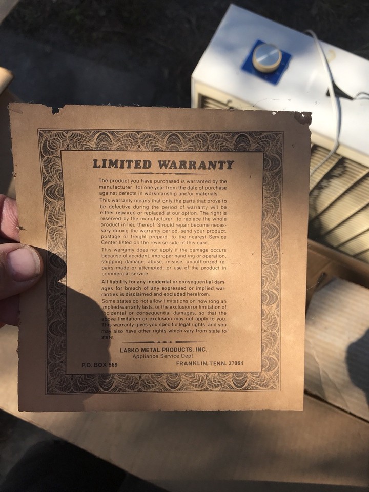 1980-1981 Galaxy Model 6713 Blue Blade Box Fan 20” Lot Of 2!! Extremely ...