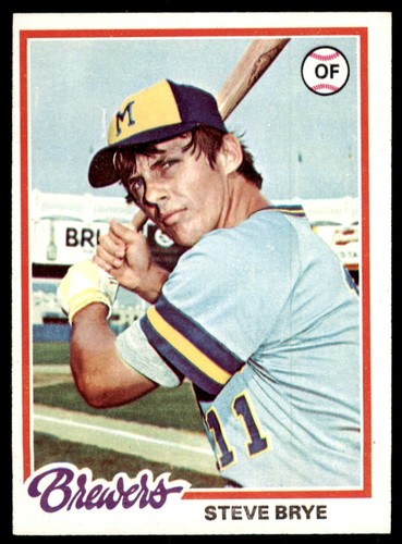 1978 TOPPS STEVE BRYE 100 MILWAUKEE BREWERS #673 | eBay