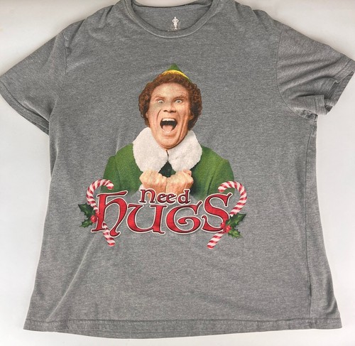 ELF Movie Buddy T Shirt "Need Hugs" Christmas Xmas Men's Sz. XL /XG | eBay