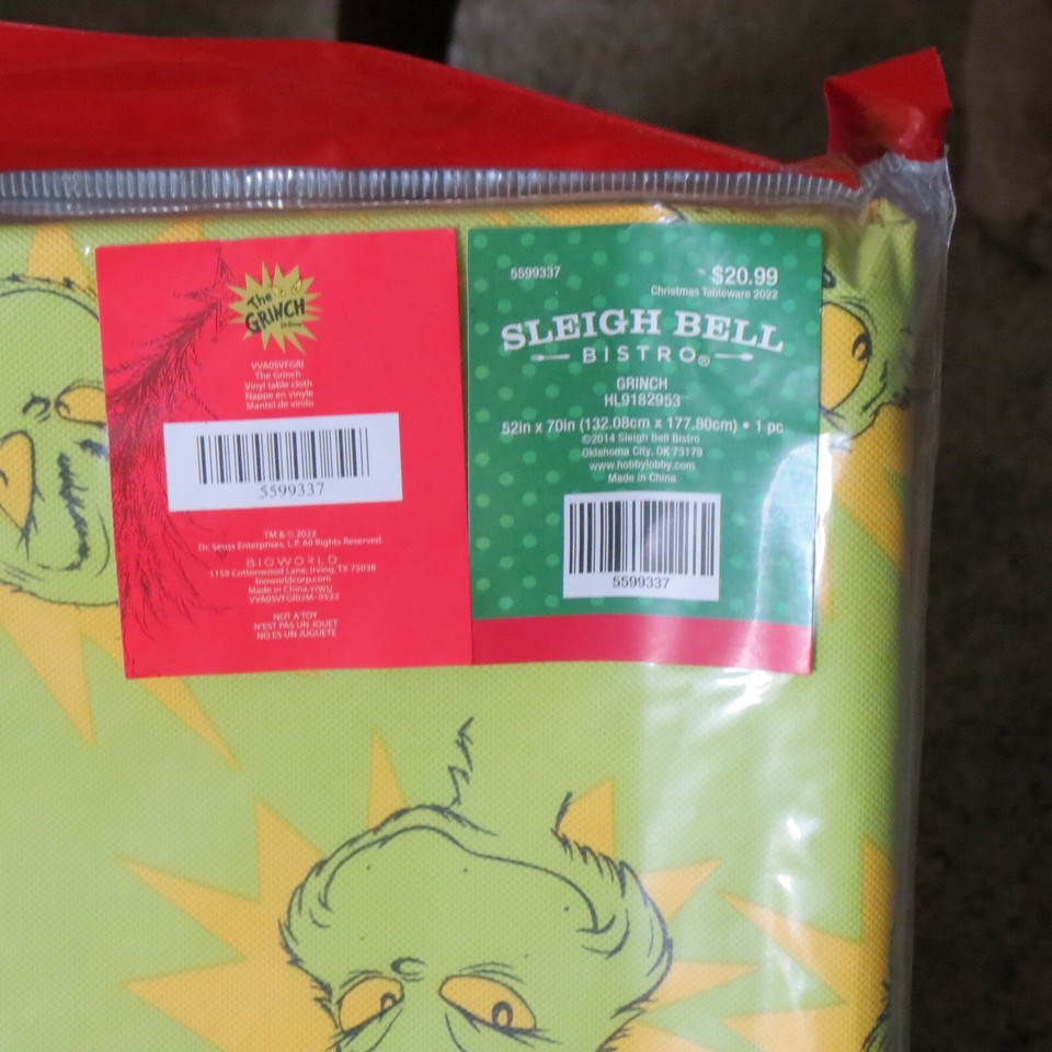 Sleigh Bell Bistro Dr.Seuss How The Grinch Stole Christmas Vinyl ...