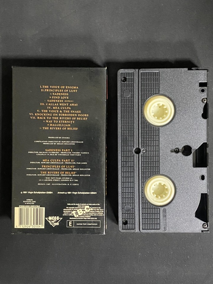 1991 Enigma MCMXC a.D. Taiwan Ltd VHS Video Tape Rare | eBay