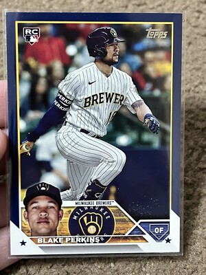 2023 Topps Update Retail Royal Blue Parallel Blake Perkins Rookie Card ...