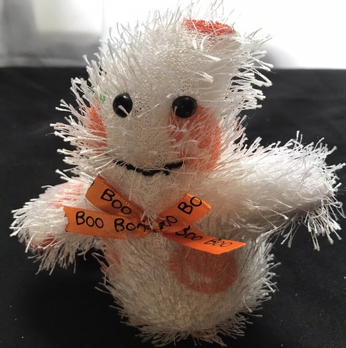 Ghost with Pumpkin Print Fuzzy Plush Stuffed Animal | eBay