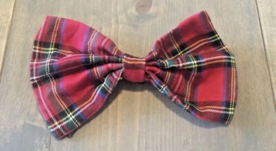 Instant Nerd Multicolored Plaid Elastic Neck Holiday Bow Tie One Size ...