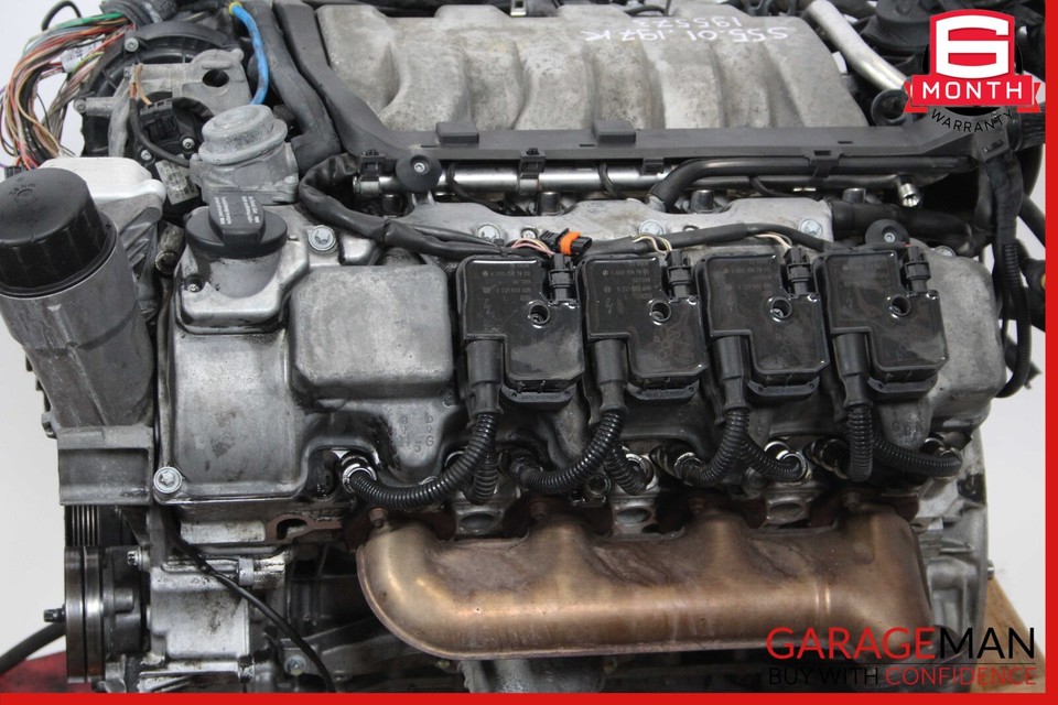 01-02 Mercedes W215 CL55 S55 AMG 5.5L Complete Engine Motor Block ...