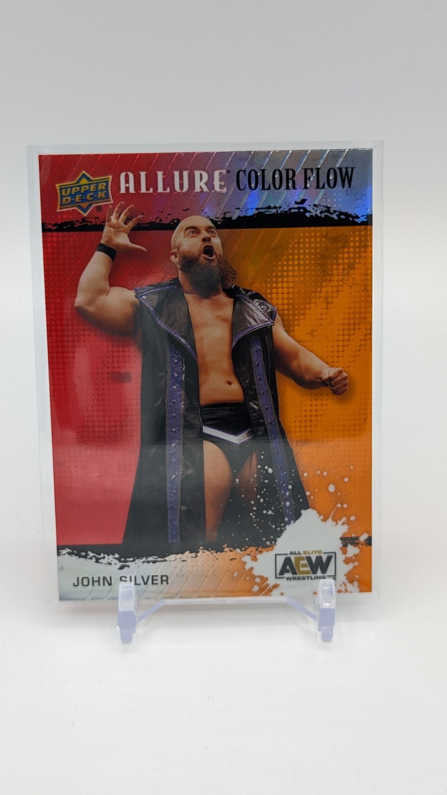 2022 Upper Deck Allure AEW | John Silver | Color Flow Red/Orange #R-29 ...