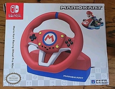 Hori NSW-204U Mario Kart Racing Wheel Pro Mini for Nintendo Switch ...